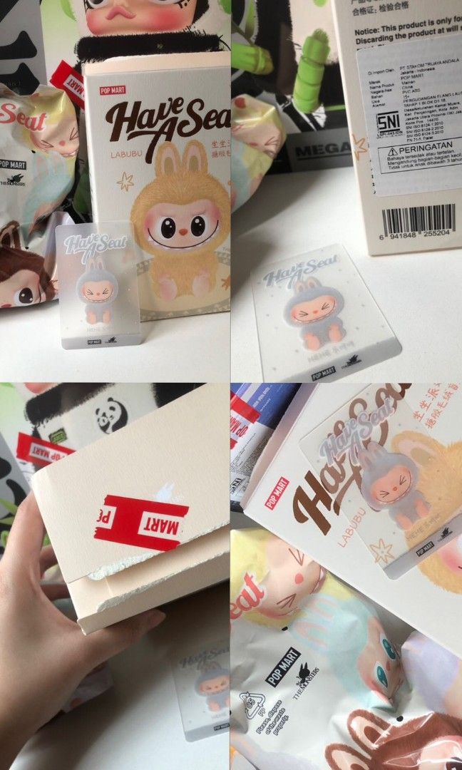 Labubu V2 Have A Seat HeHe ORIGINAL Popmart, Toys & Collectibles ...