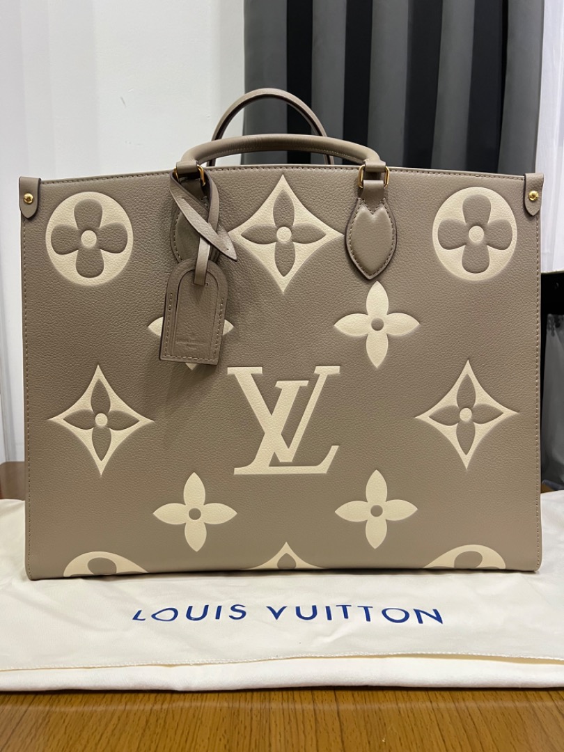 LV OnTheGo GM OTG Bicolor Monogram Empriente Leather, Luxury, Bags ...