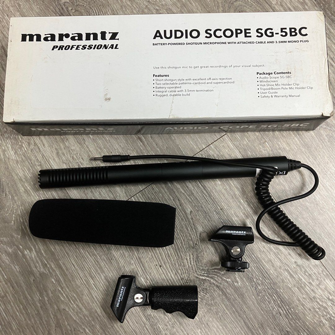 Marantz Pro Audio Scope SG-5BC Shotgun Mic with Cable Alternatives ...