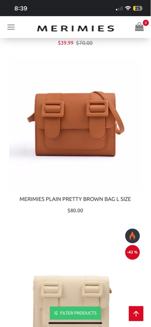 Merimies Standard size sling bag, Women's Fashion, Bags & Wallets ...