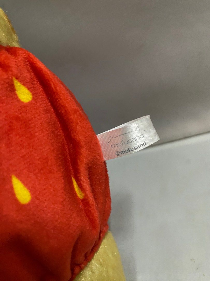 Mofusand fruit Nyan Strawberry stuffed plush toy, Hobbies & Toys, Toys & Games on Carousell