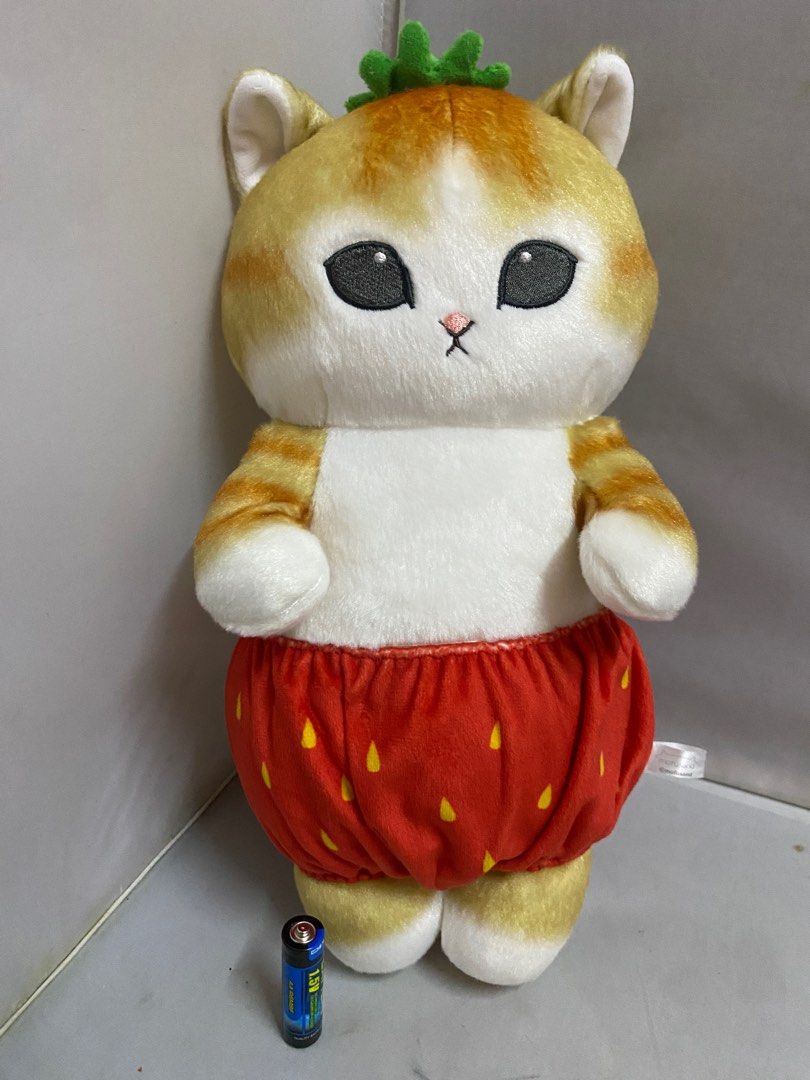 Mofusand fruit Nyan Strawberry stuffed plush toy, Hobbies & Toys, Toys & Games on Carousell