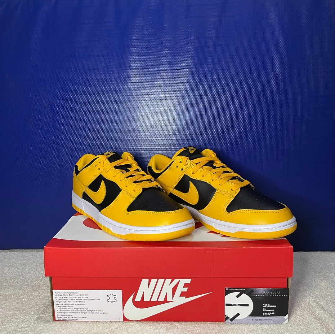 NIKE DUNK LOW GOLDENROD, Fesyen Pria, Sepatu , Sneakers di Carousell