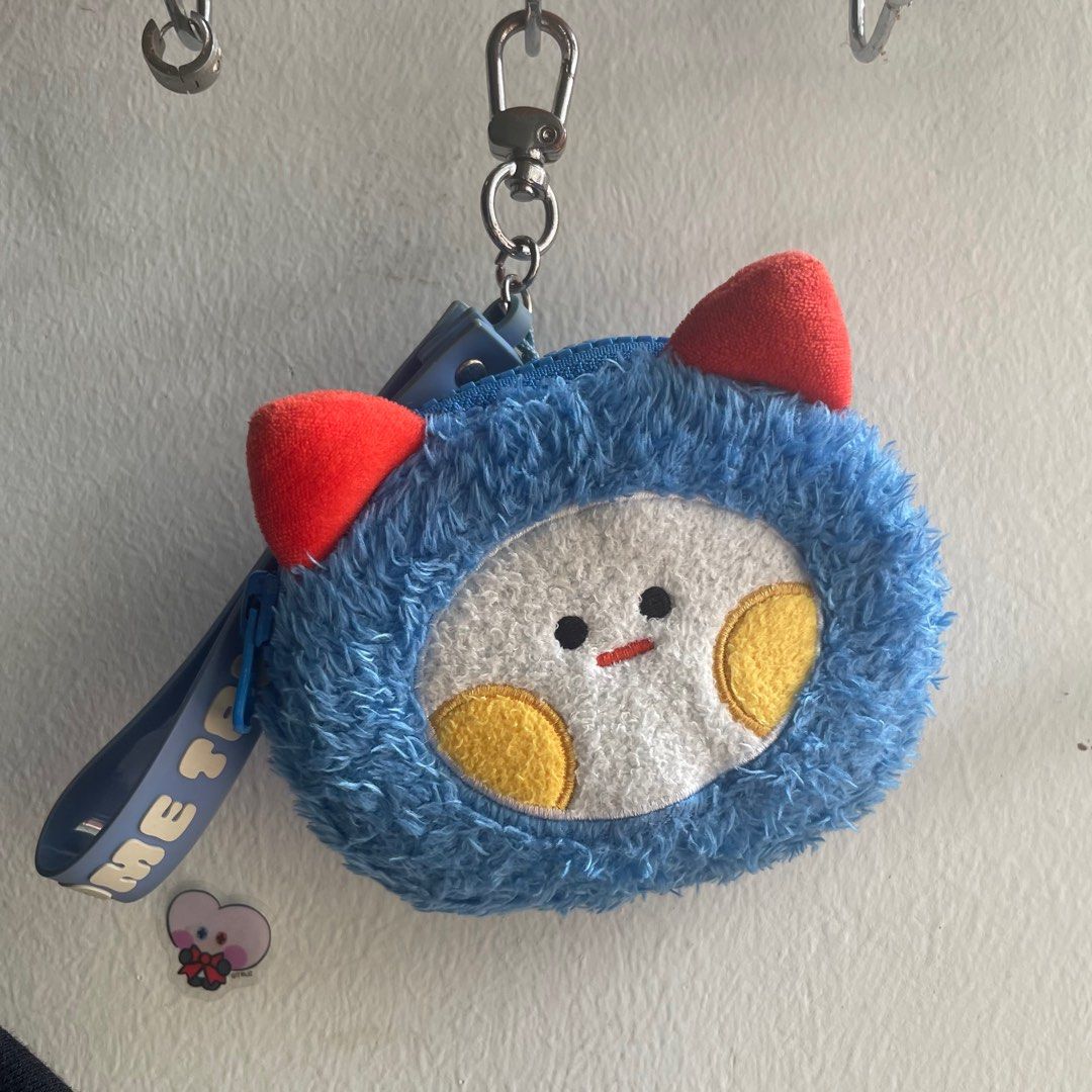 OFFICIAL TRUZ WOOPY FACIAL POUCH KEY RING JEONGWOO TREASURE, Hobbies ...