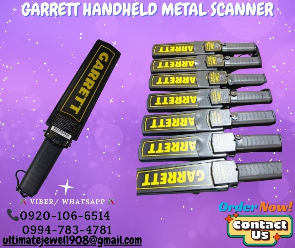ON-HAND AND BRAND NEW SCANNER GARRETT HANDHELD METAL DETECTOR ...