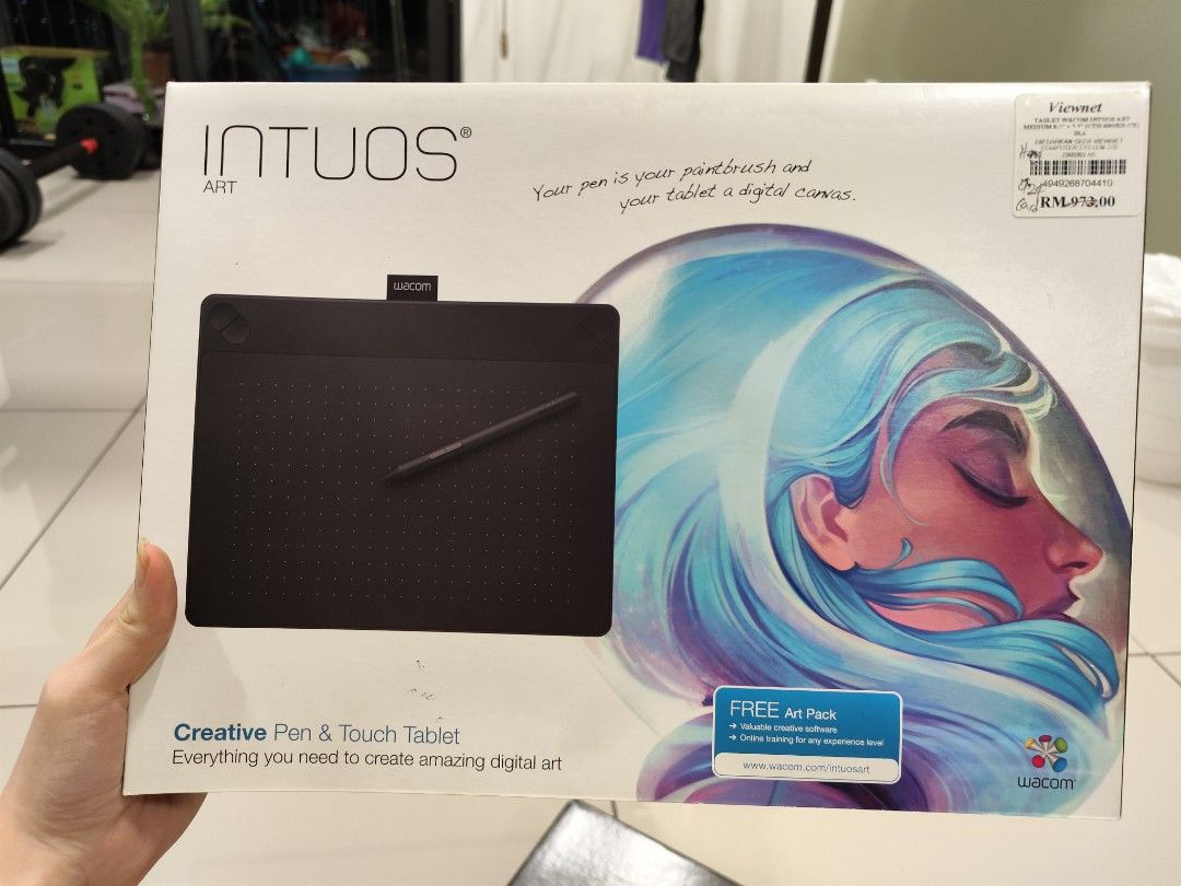 Original Wacom Intuous Medium Creative Pen & Touch Tablet( free pouch ...