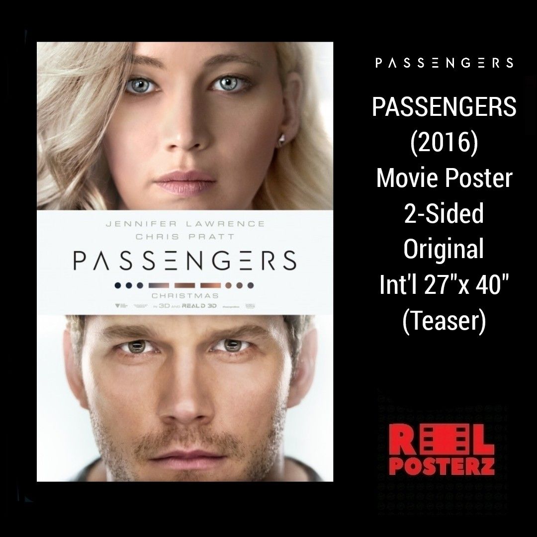PASSENGERS (2016) Movie Poster 2-Sided Original International 27"x 40 ...