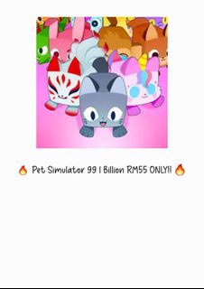 PS99 PET SIMULATOR 99 1Billion RM46, Video Gaming, Gaming Accessories ...