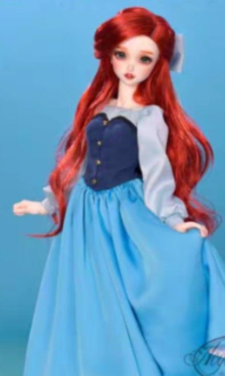 Promo！！Disney Volks Ariel Bjd Dolls + hand parta 6 + kiss the girl ...