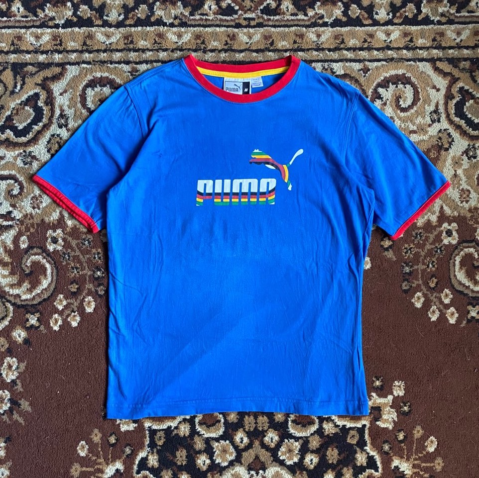 Puma Jamaican Ringer Spellout Tee, Men's Fashion, Tops & Sets, Tshirts ...