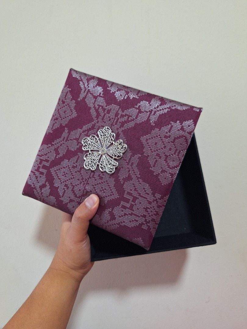 Purple Box with Batik Design, Furniture & Home Living, Home Improvement ...
