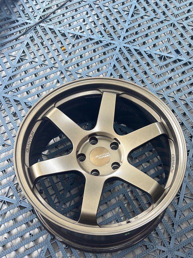 Quantum Forged Te37 Design rims, Car Accessories, Tyres & Rims on Carousell