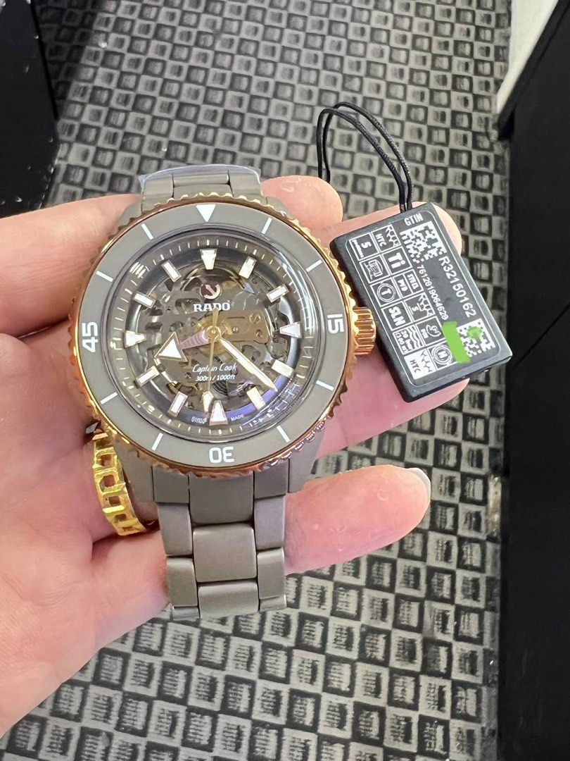 RADO CAPTAIN COOK CERAMIC SWISS MADE SKELETON AUTOMATIC DIVERS 300M ...