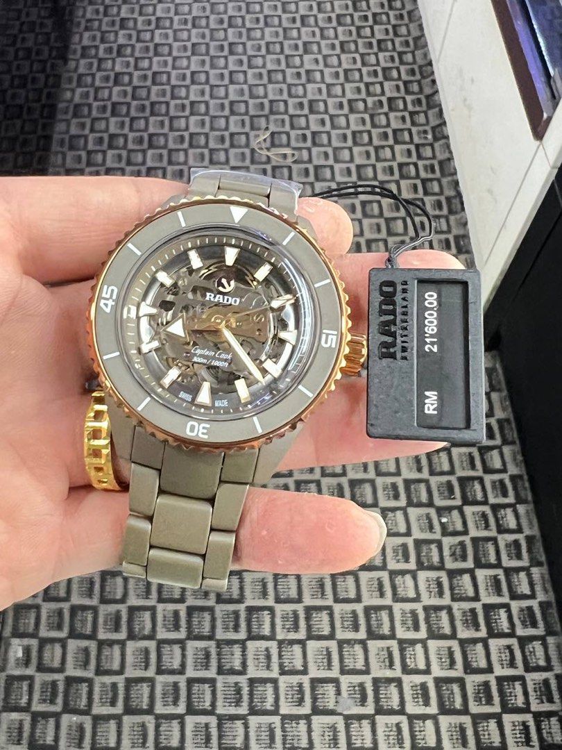 RADO CAPTAIN COOK CERAMIC SWISS MADE SKELETON AUTOMATIC DIVERS 300M ...