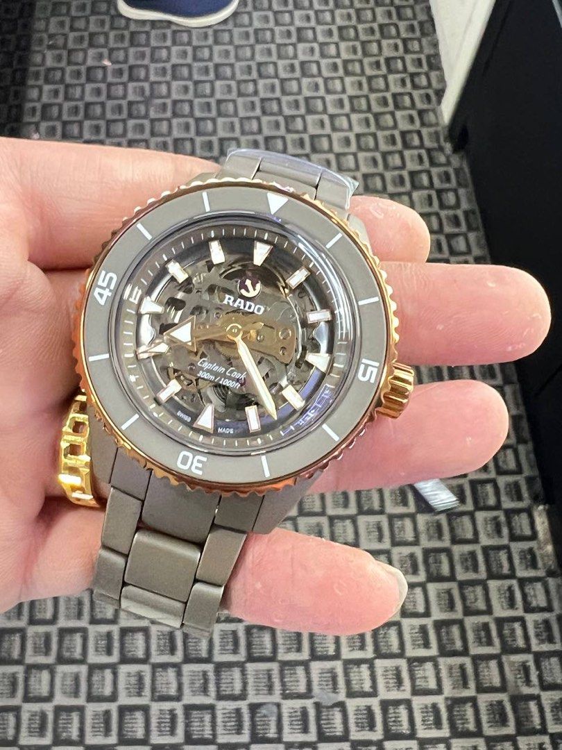 RADO CAPTAIN COOK CERAMIC SWISS MADE SKELETON AUTOMATIC DIVERS 300M ...