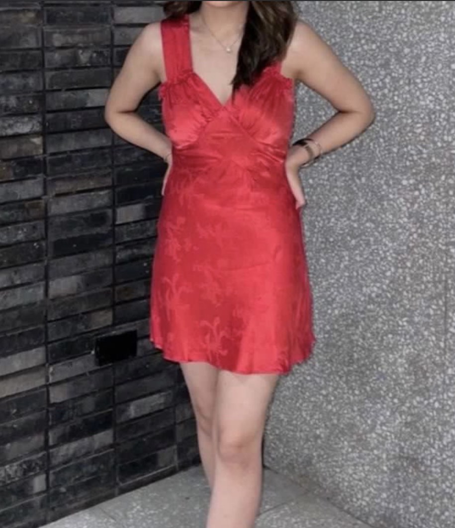 Realisation Par Roxy Dress in Red Silk, Women's Fashion, Dresses & Sets ...