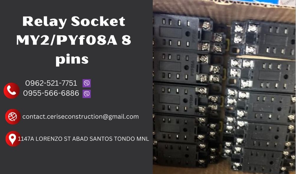 Relay Socket MY2/PYf08A 8 pins, Commercial & Industrial, Construction ...