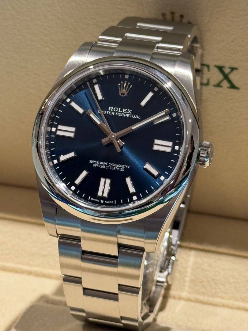 Rolex Oyster Perpetual 41 OP 41 124300 Blue Dial 2024/9, Luxury ...