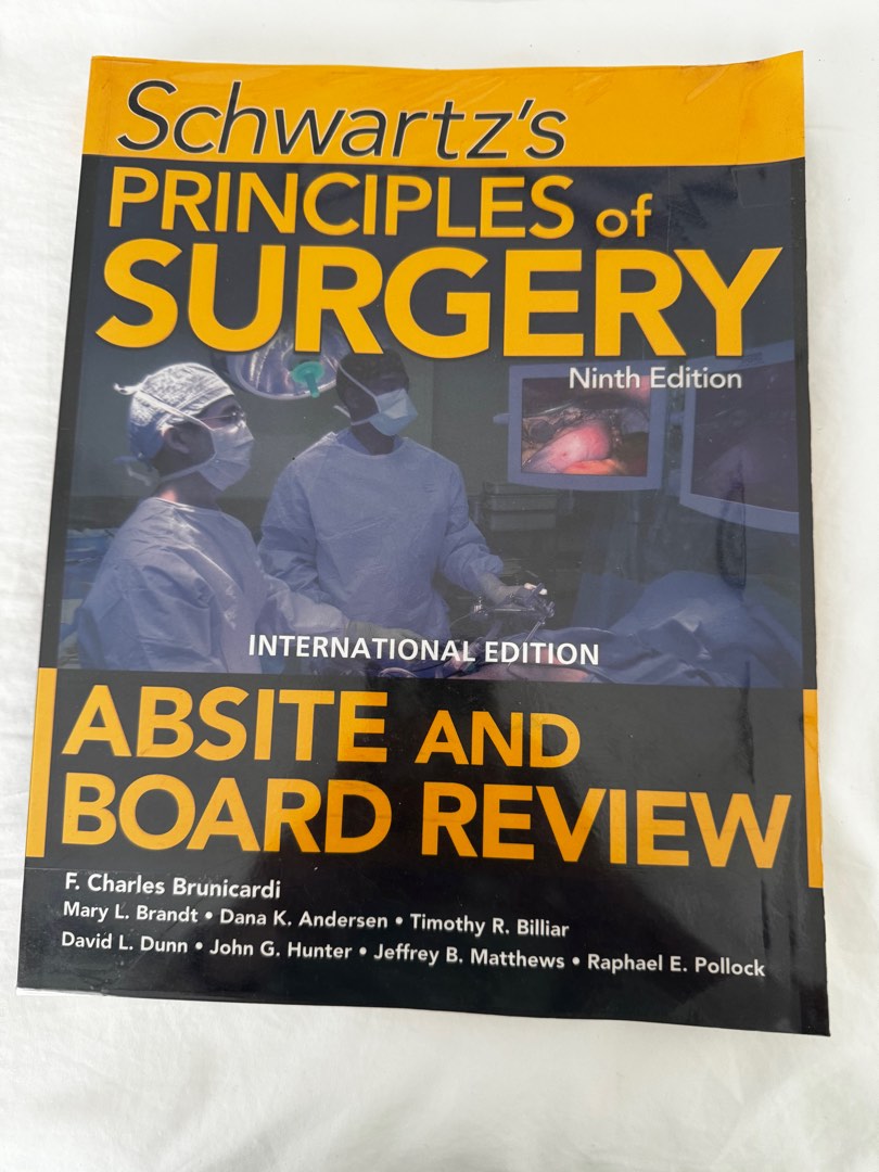 Schwartz's Principles of Surgery ABSITE and Board Review 9th edition ...