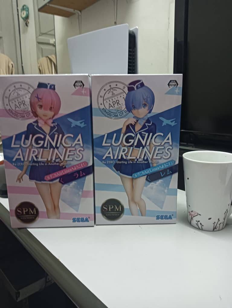 Sega SPM Re:Zero Lugnica Airlines Rem & Ram, Hobbies & Toys ...