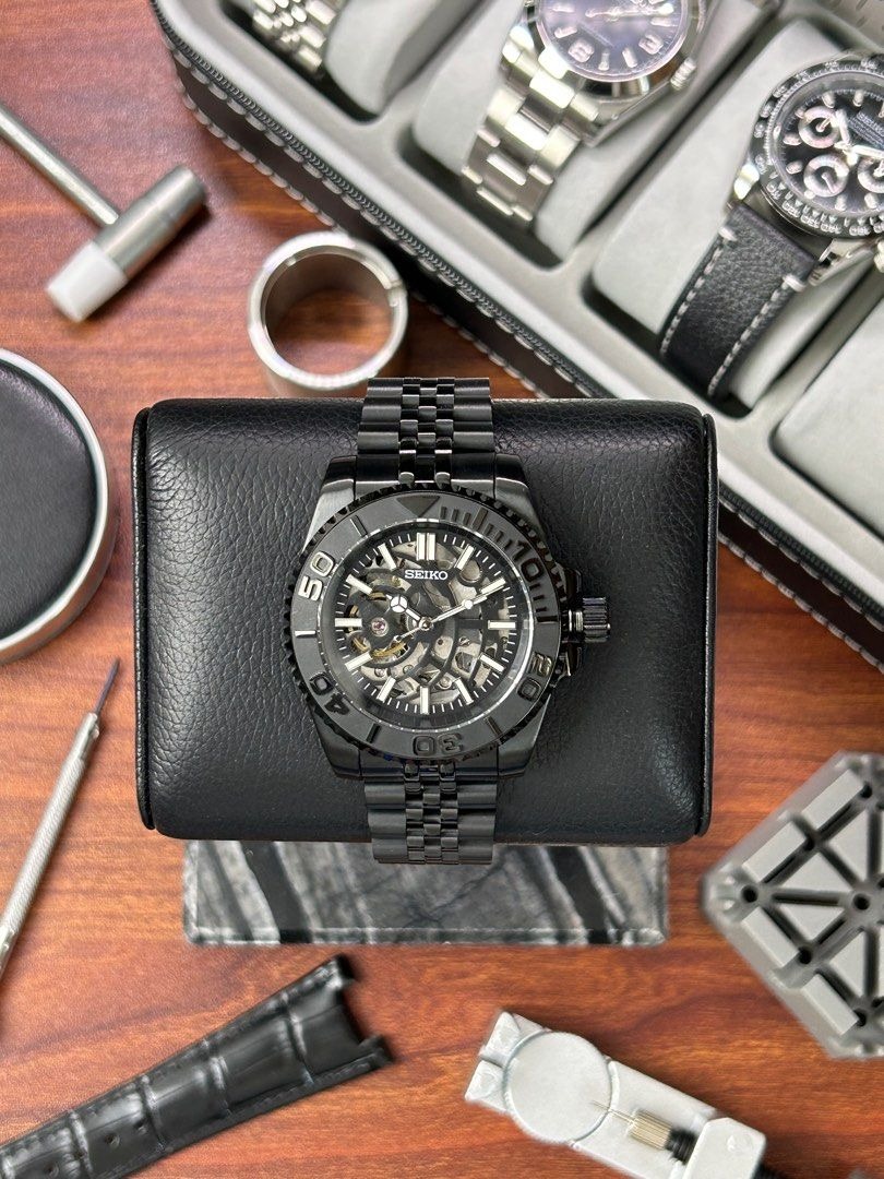 Seiko Skeleton Dial in Yacht master Watch, Luxury, Watches on Carousell