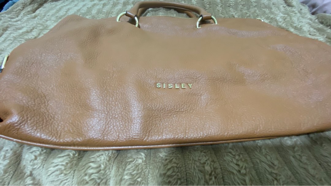 SISLEY LEATHER 2 way bag large, Luxury, Bags & Wallets on Carousell