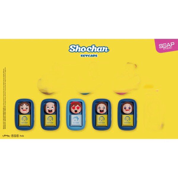 Soap studio SHO-CHAN KEYCAPS 燦子 小燦家族 鍵盤 鍵帽 掛飾 盲盒 namco 夾娃娃 toy zero ...