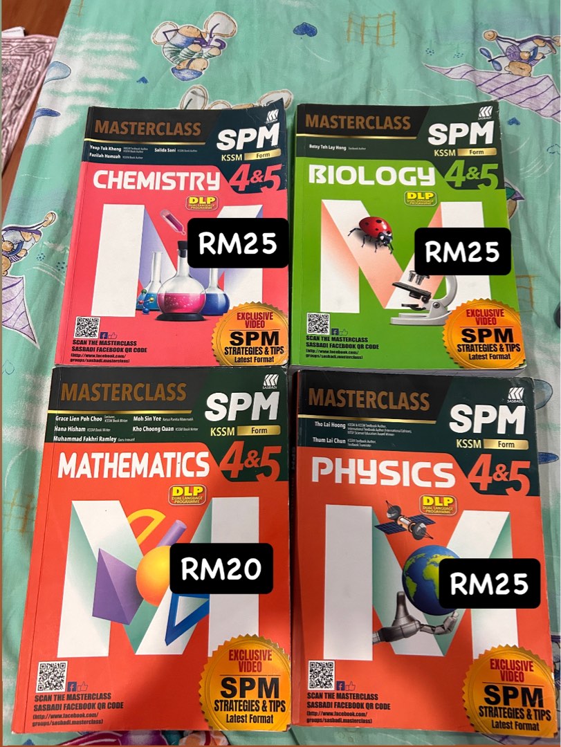 SPM BOOKS SASBADI MASTERCLASS FORM 4 and FORM 5, Hobbies & Toys, Books ...