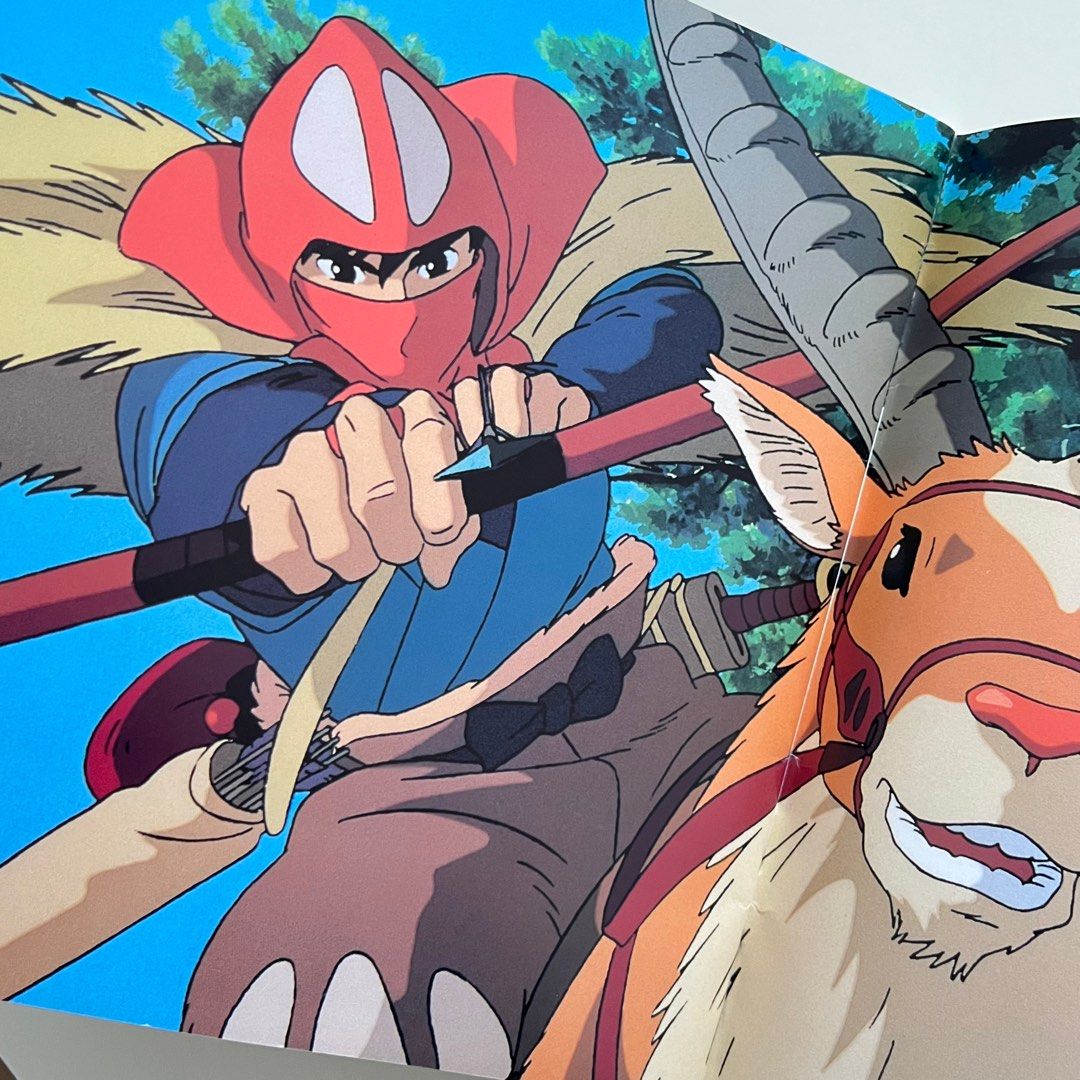 studio ghibli princess monoke art guide / brochure (t. trinkets ...