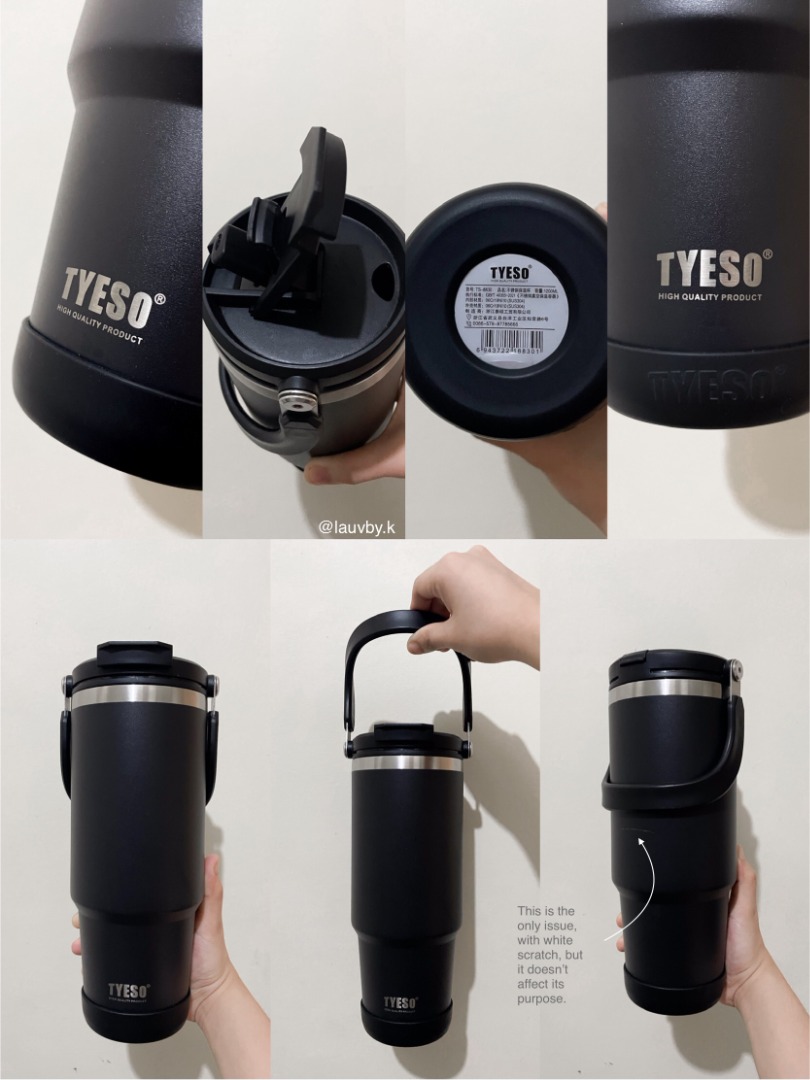 TYESO INSULATED VACUUM STAINLESS TUMBLR 1200 ML + SILICON TUMBLR BOOT ...
