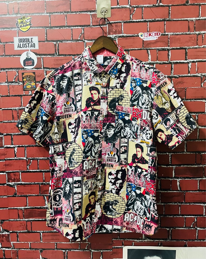 Vintage FULL PRINT BAND, Men's Fashion, Tops & Sets, Tshirts & Polo ...