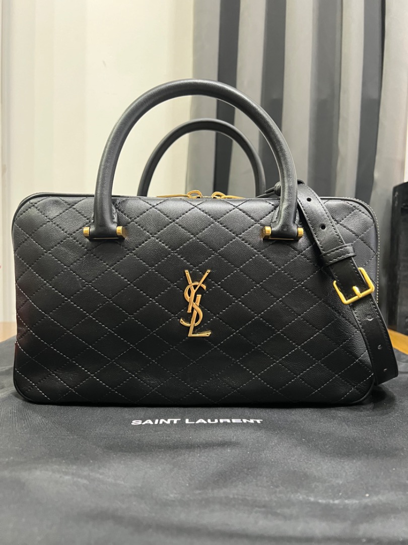 YSL Liya Quilted-leather Duffle Bag, Luxury, Bags & Wallets on Carousell