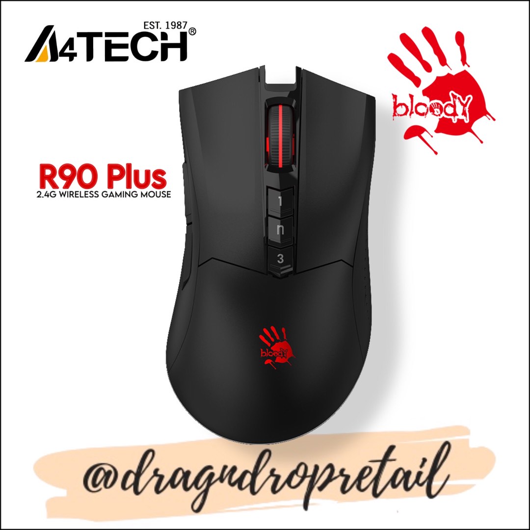 A4TECH BLOODY R90 Plus 2.4G Wireless Gaming Mouse Upgraded Engine 5000CPI (Activated), Computers ...