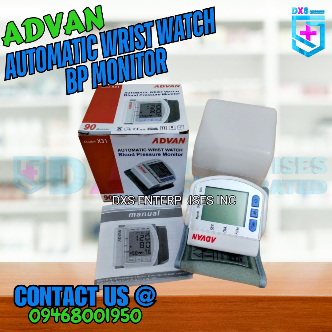 ADVAN DIGITAL BLOOD PRESSURE MONITOR WRIST WATCH, Health & Nutrition ...