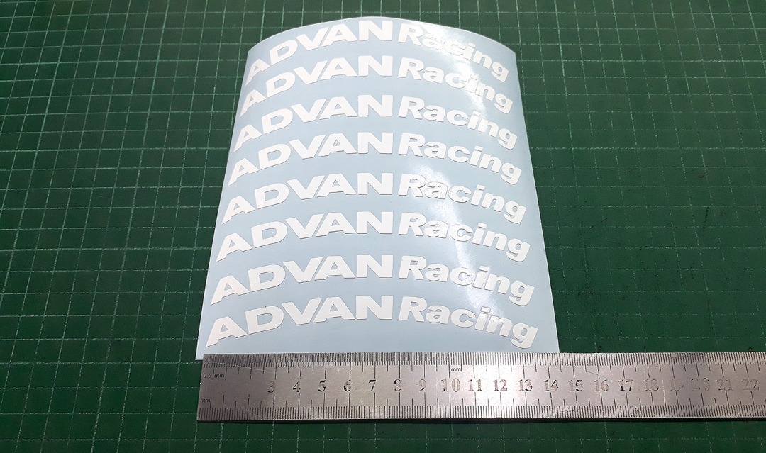 Advan RG rim sticker (Oracal made in Germany), Hobbies & Toys ...