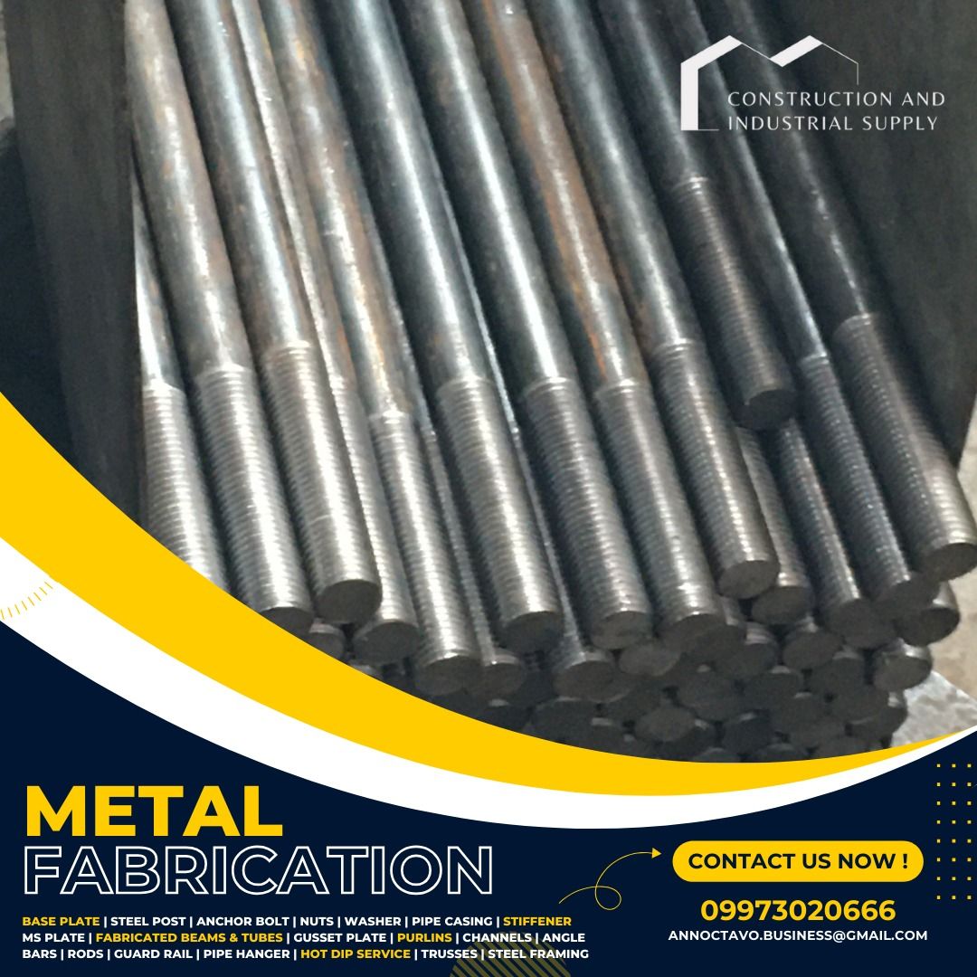 Anchor Bolt | Northern Uprising Construction | Pipe Casing | Round Bar ...