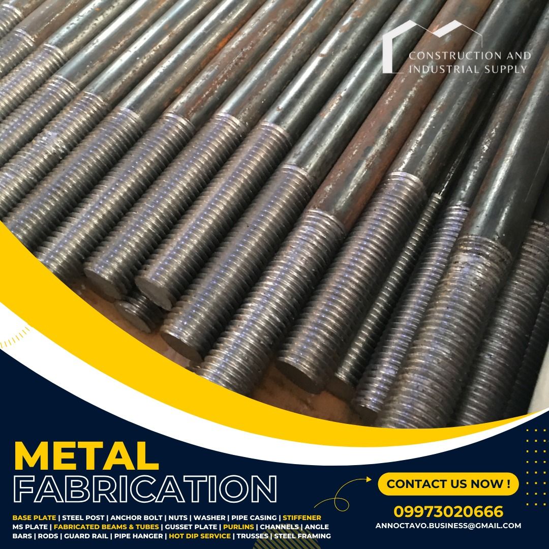 Anchor Bolt | Stud Bolt | Northern Uprising Construction | Pipe Casing ...