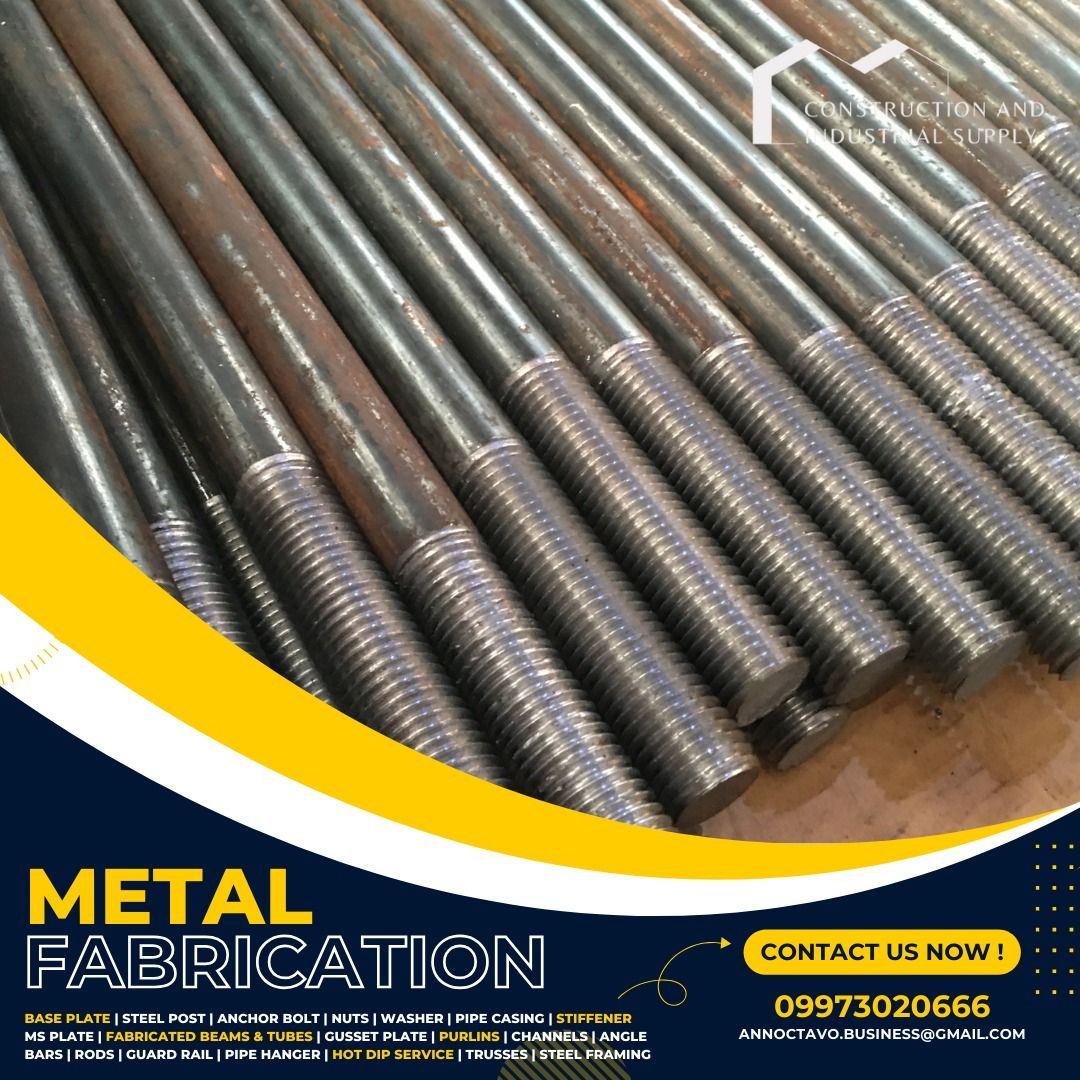 Anchor Bolt | Stud Bolt | Threaded Rod | Pipe Casing | Round Bar | Flat ...