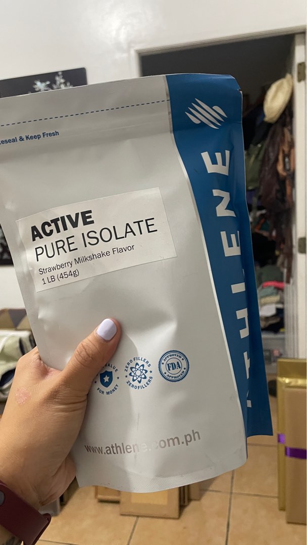 Athlene Active Pure Whey Isolate - Strawberry, Health & Nutrition ...