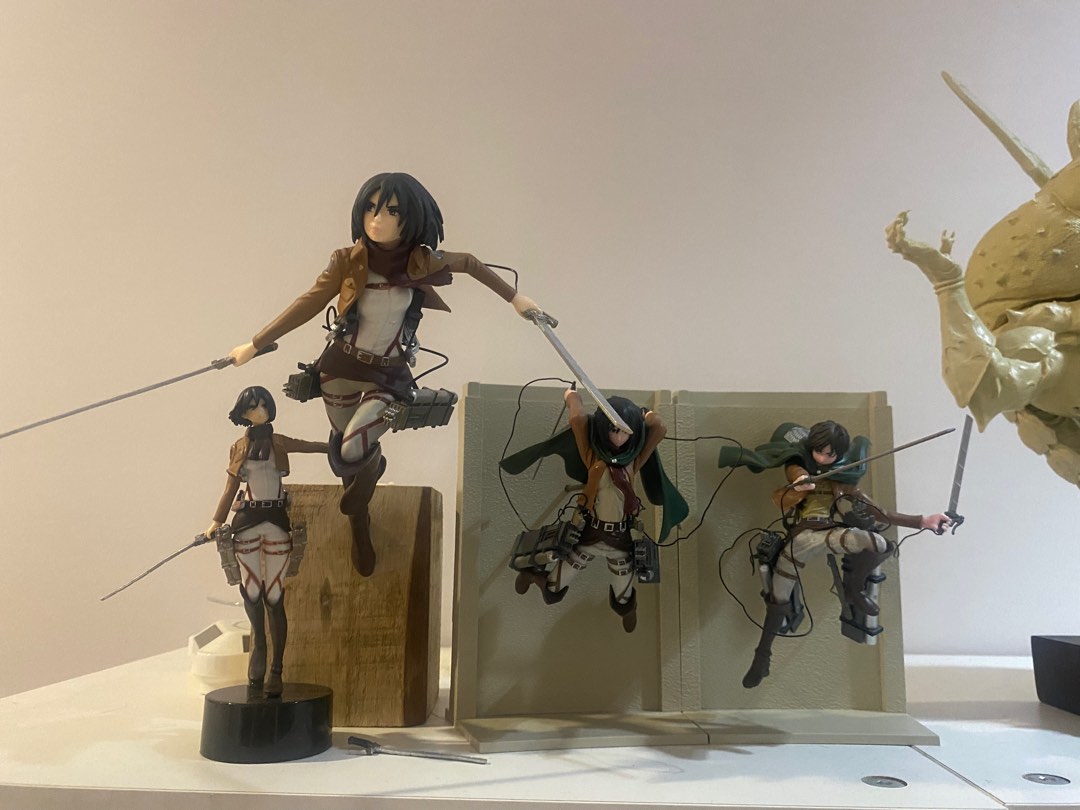 Attack on Titan AOT mikasa eren figure lot, Hobbies & Toys, Toys ...