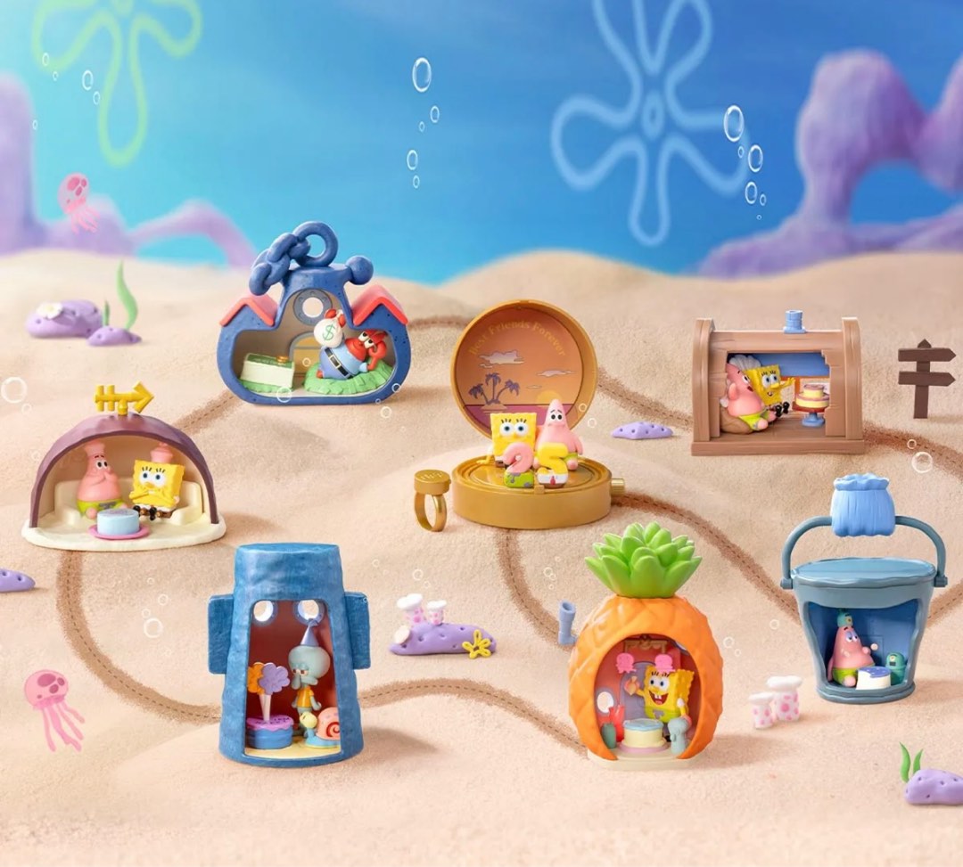 Authentic Popmart Anchor House Spongebob Carnival Series , Hobbies ...