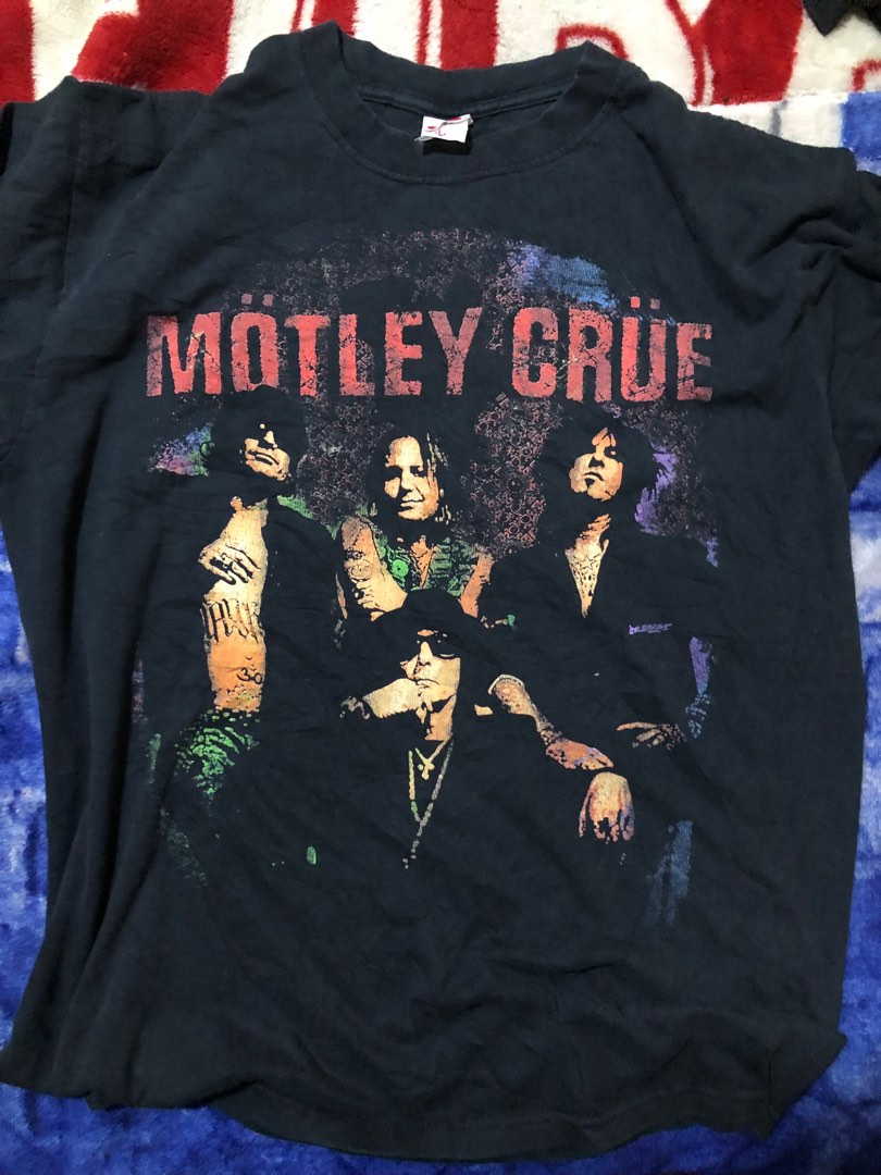 Band Shirt Motley Crue, Men's Fashion, Tops & Sets, Tshirts & Polo ...