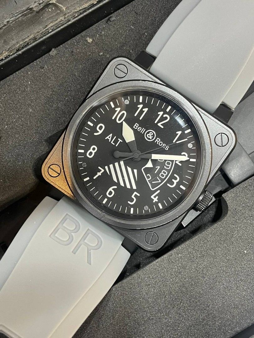 Bell and Ross BR 01- 96 46mm PVD case full set panerai omega oris ...