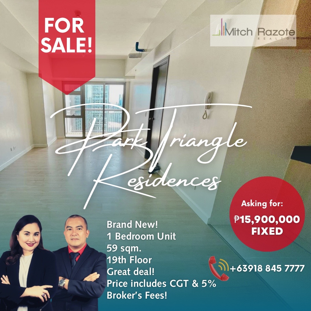 Best Deal! Brand New 1 Bedroom Unit For Sale at Park Triangle ...