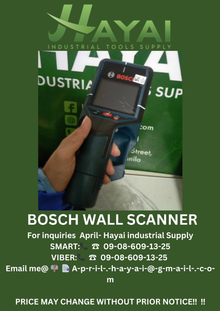 Bosch wall scanner, Commercial & Industrial, Construction Tools ...