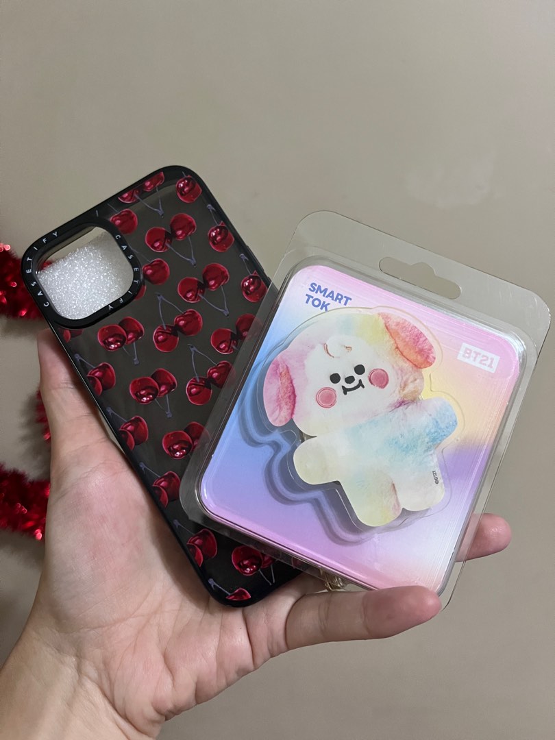 BT21 Line Friends Smart Tok Phone Holder with Casetify Iphone 13 Case ...