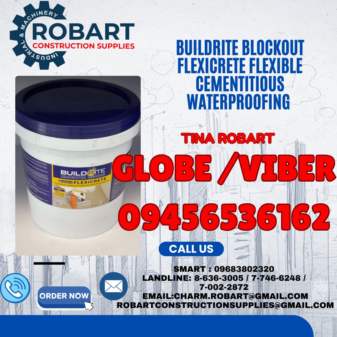 BUILDRITE FLEXICRETE FLEXIBLE CEMENTITIOUS WATERPROOFING, Commercial & Industrial, Construction ...