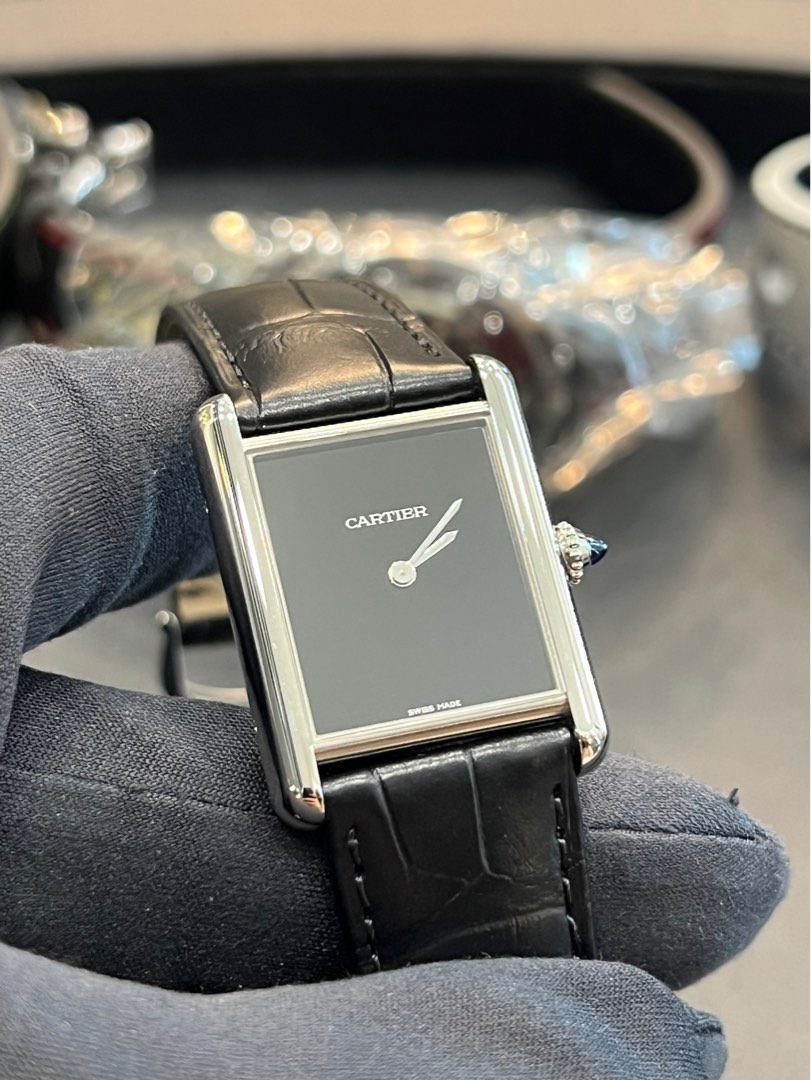 Cartier Tank Must Large Watch Black Dial *Brand New*, Luxury, Watches ...