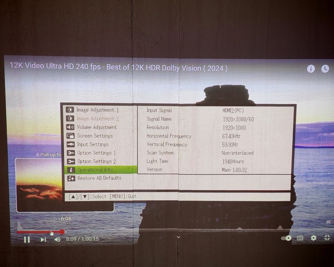 Casio laser projector hdmi, TV & Home Appliances, TV & Entertainment ...