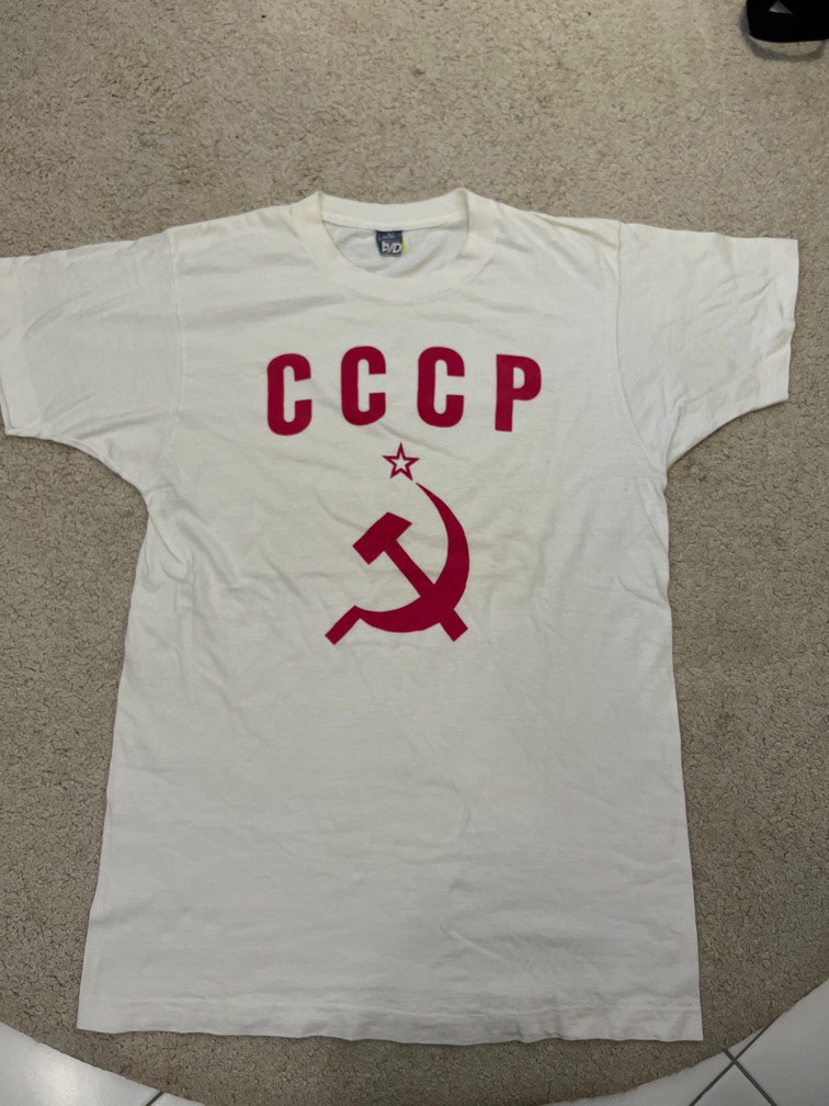 CCCP Hammer and Sickle Soviet t-shirt, Men's Fashion, Tops & Sets ...